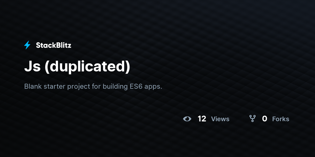 Js (duplicated) - StackBlitz