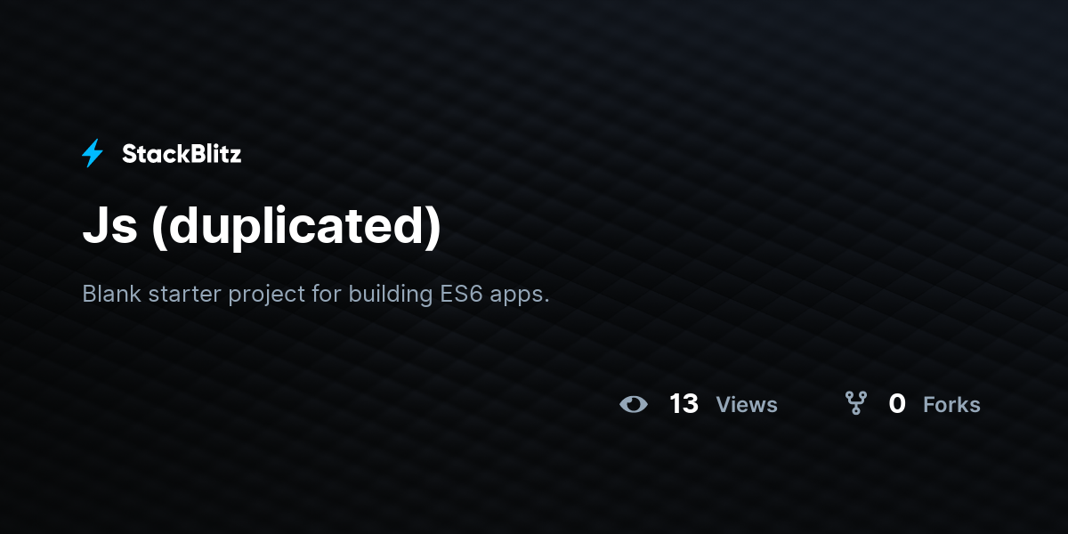 Js (duplicated) - StackBlitz