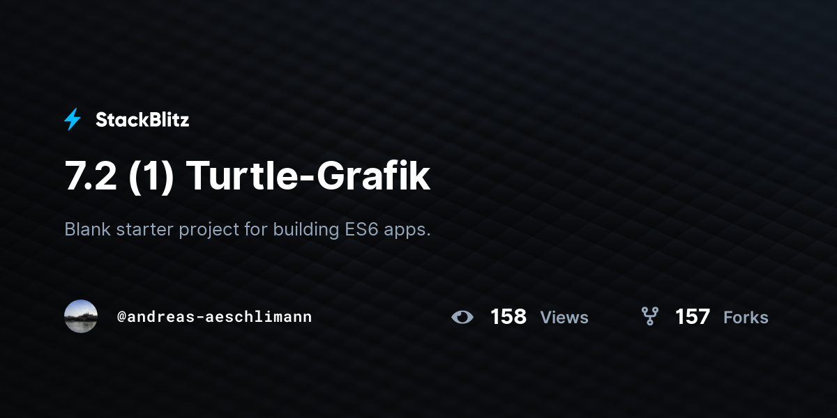 7.2 (1) Turtle-Grafik - StackBlitz