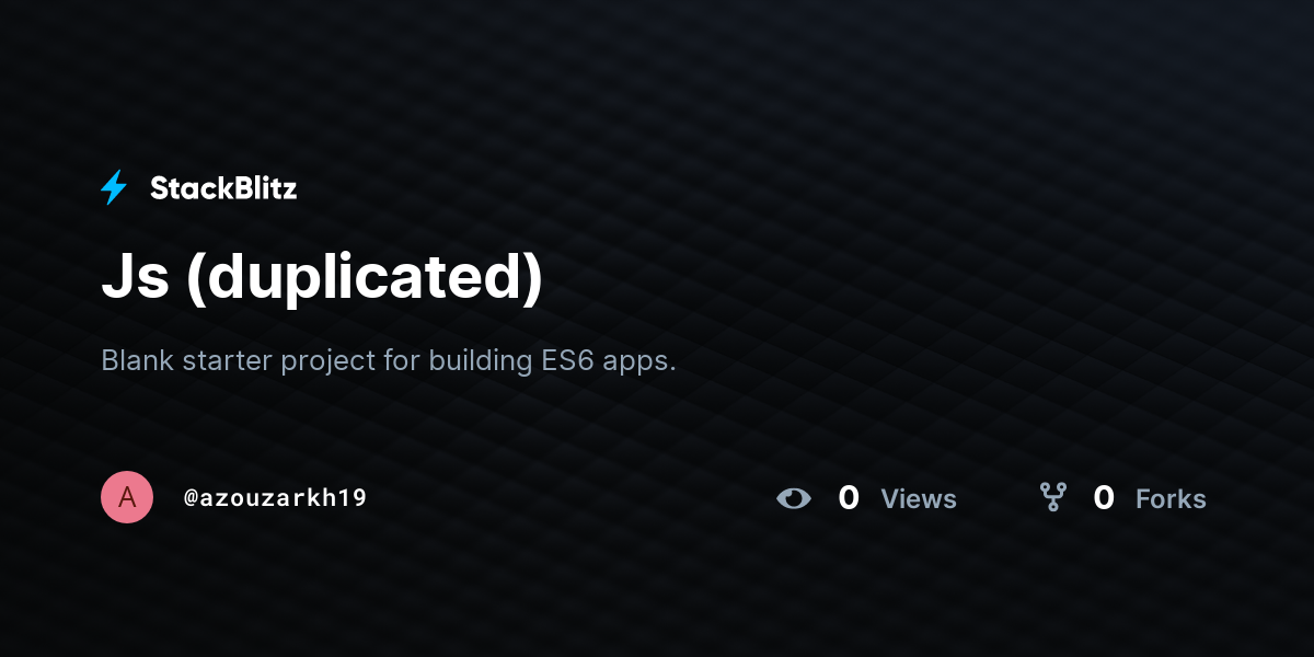 Js (duplicated) - StackBlitz