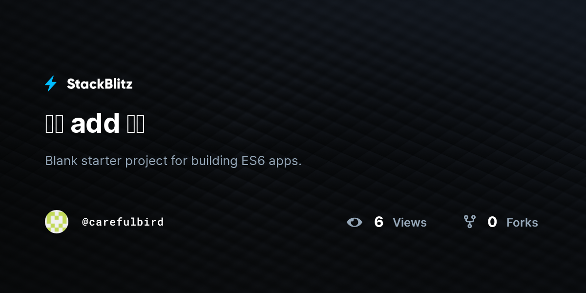 手写 add 方法 - StackBlitz