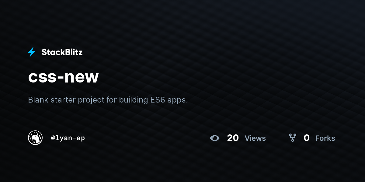 css-new - StackBlitz