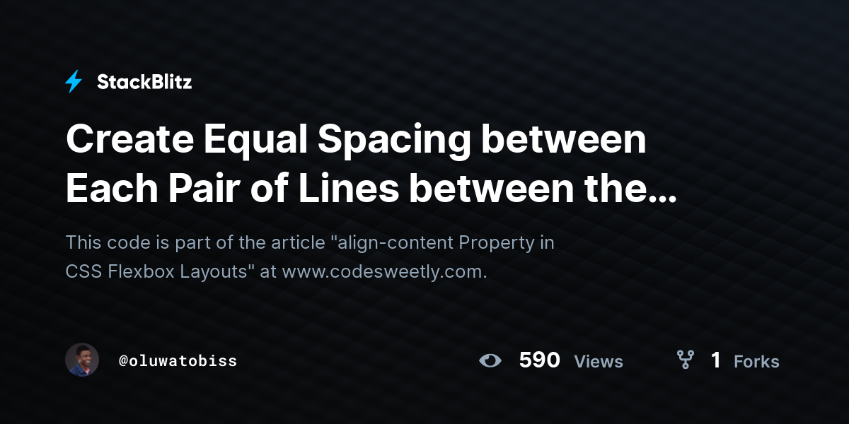 Create Equal Spacing between Each Pair of Lines between the First and ... Create Equal Spacing between Each Pair of Lines between the First and ...