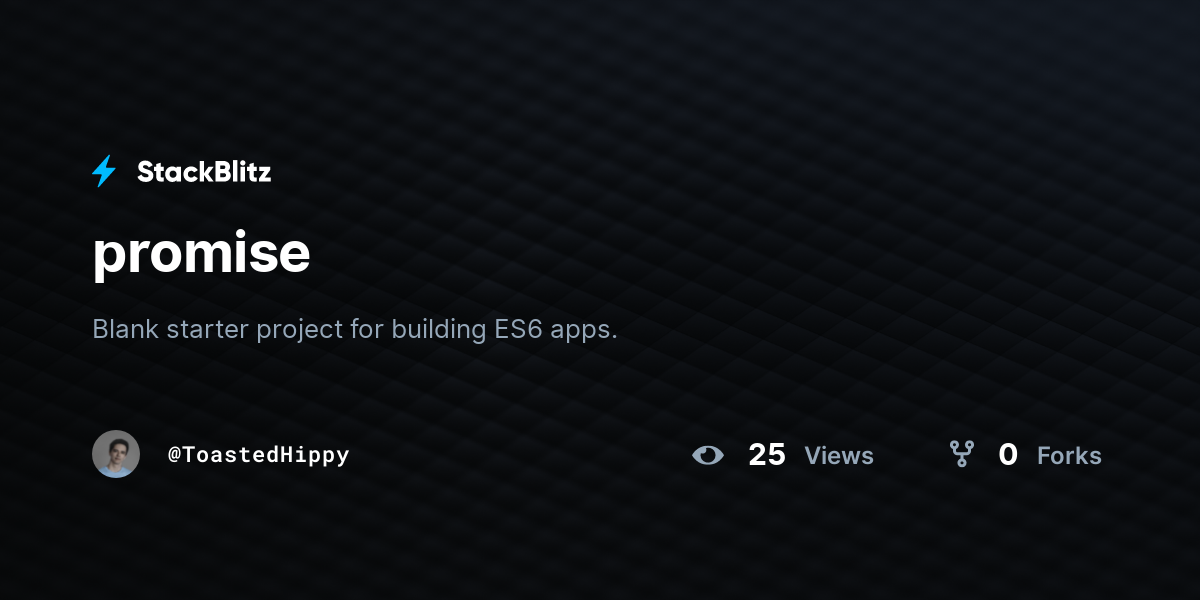 promise - StackBlitz