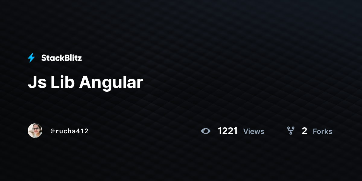 Js Lib Angular - StackBlitz