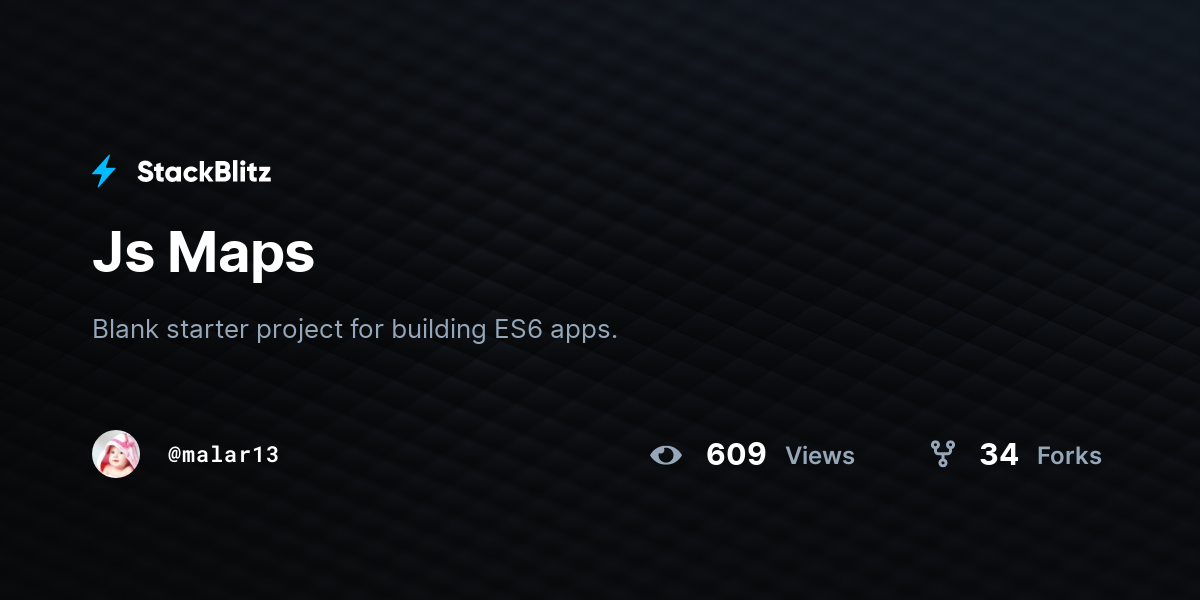 Js Maps - StackBlitz