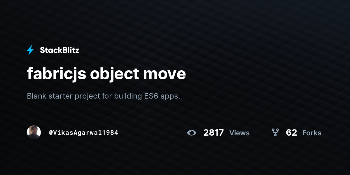 fabricjs object move - StackBlitz