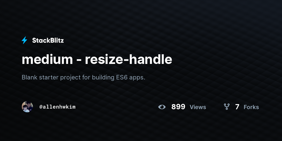 medium - resize-handle - StackBlitz