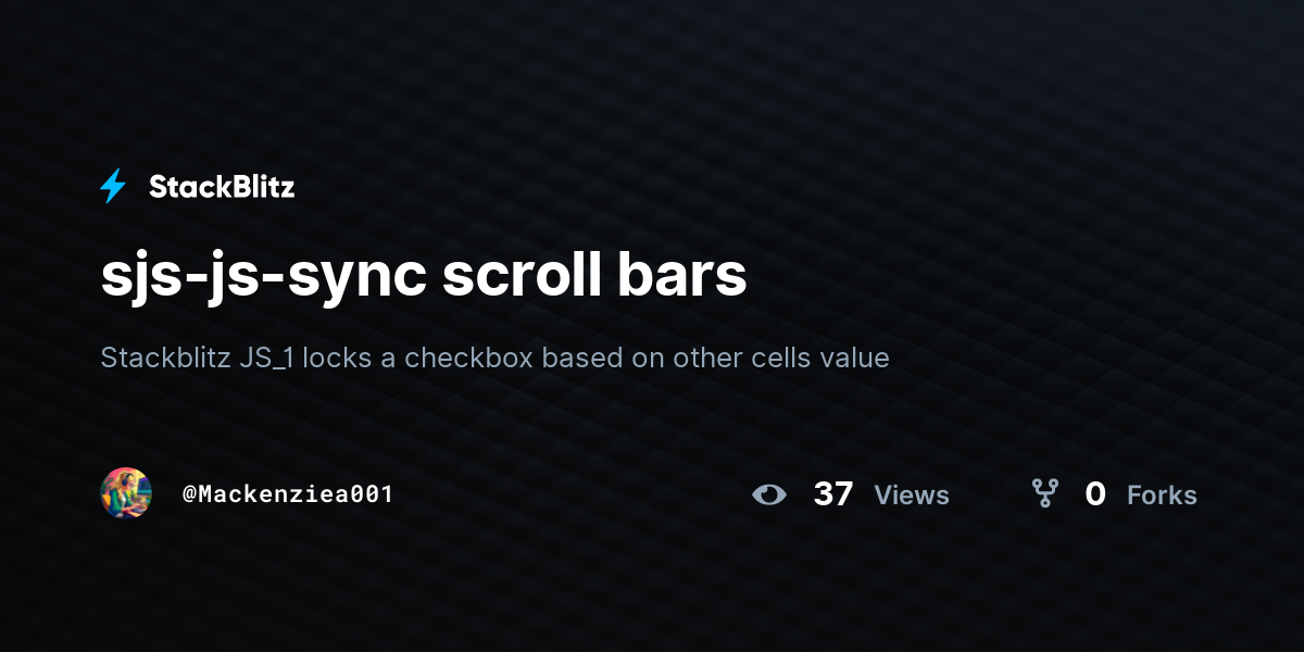 sjs-js-sync scroll bars - StackBlitz