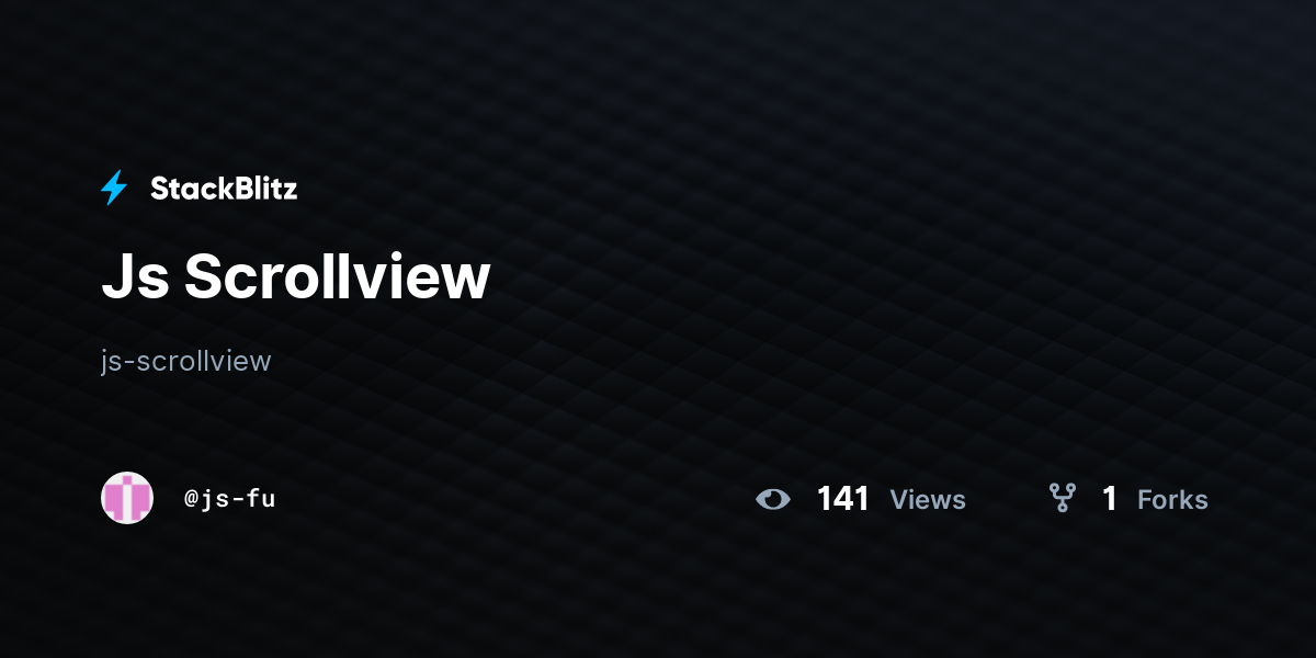 Js Scrollview - StackBlitz