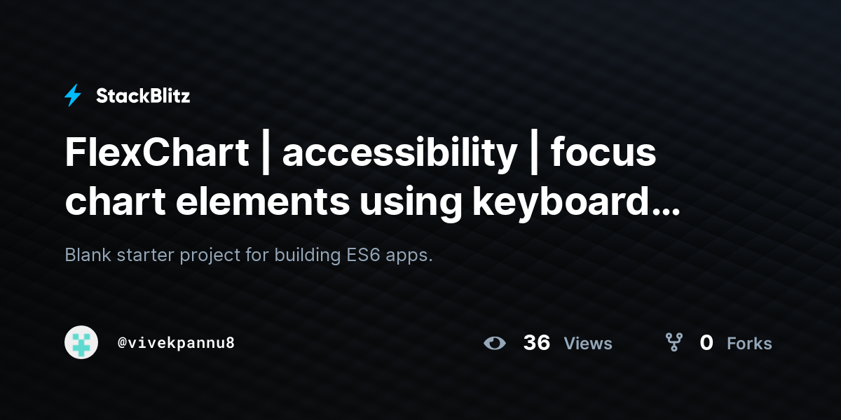 FlexChart | accessibility | focus chart elements using keyboard withoutselection - StackBlitz
