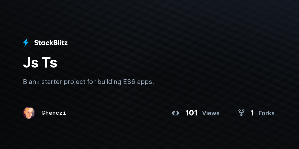 Js Ts - StackBlitz