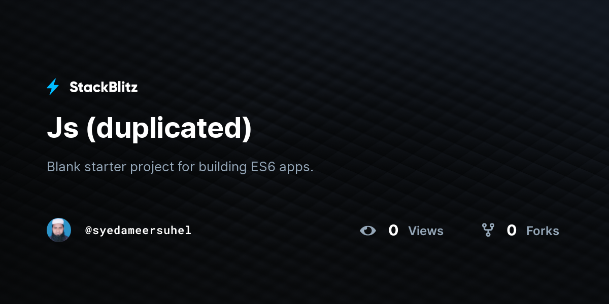 Js (duplicated) - StackBlitz