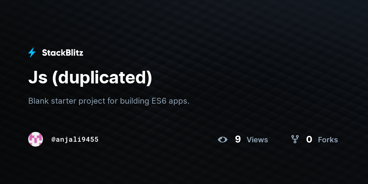 Js (duplicated) - StackBlitz