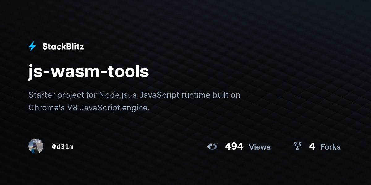 js-wasm-tools - StackBlitz
