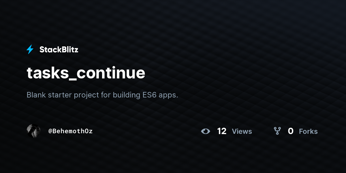 tasks_continue - StackBlitz