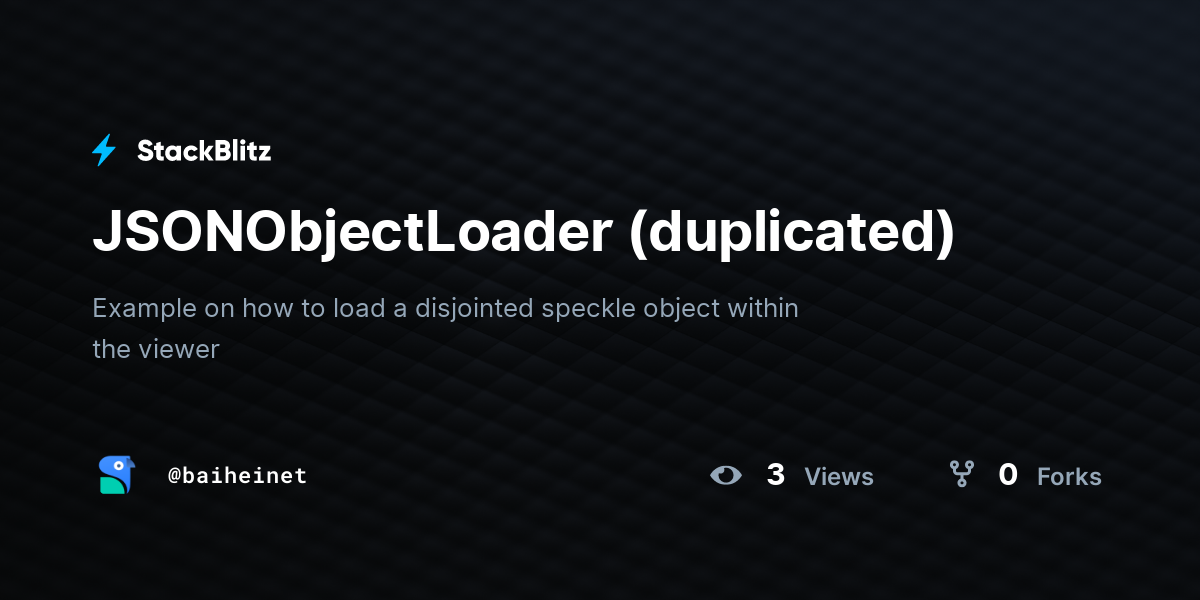 JSONObjectLoader (duplicated) - StackBlitz