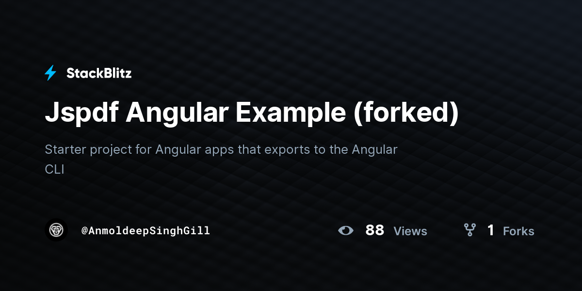 Jspdf Angular Example (forked) - StackBlitz