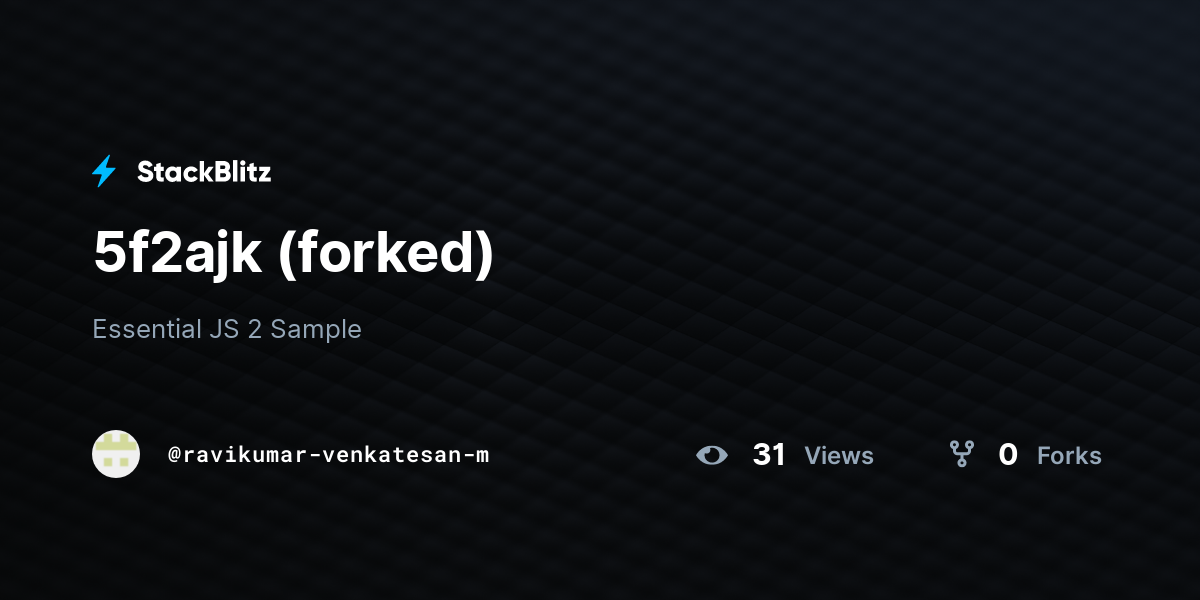 5f2ajk (forked) - StackBlitz