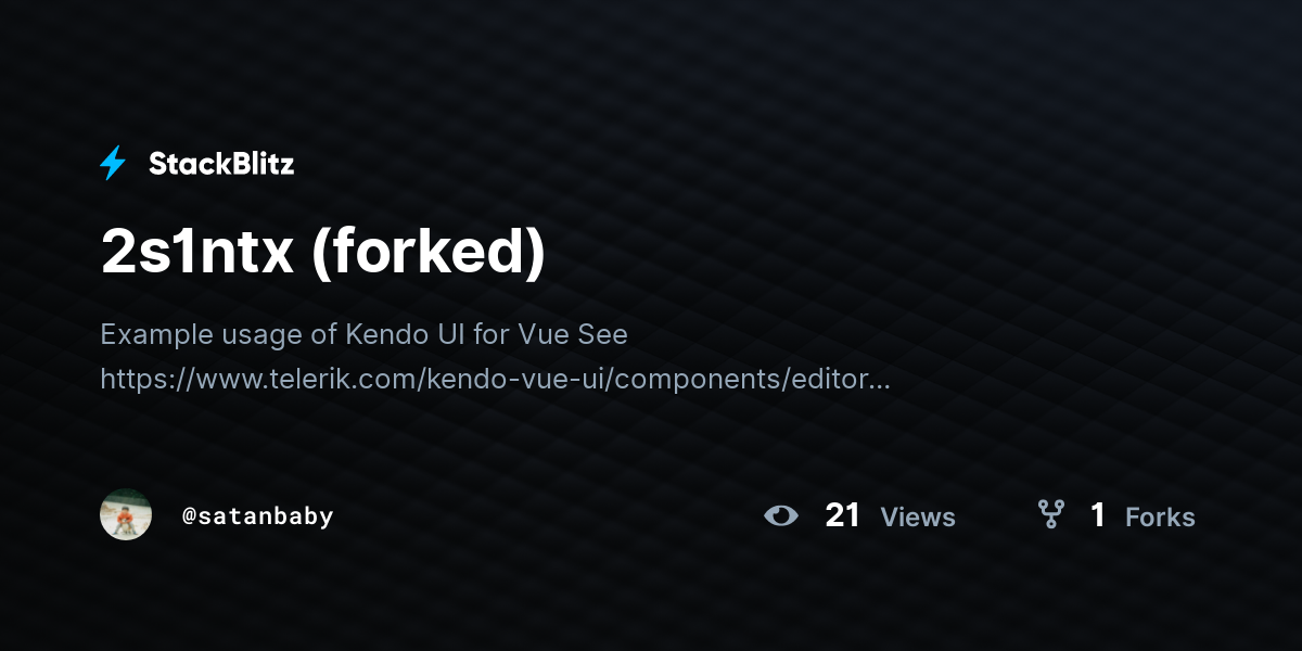 2s1ntx (forked) - StackBlitz