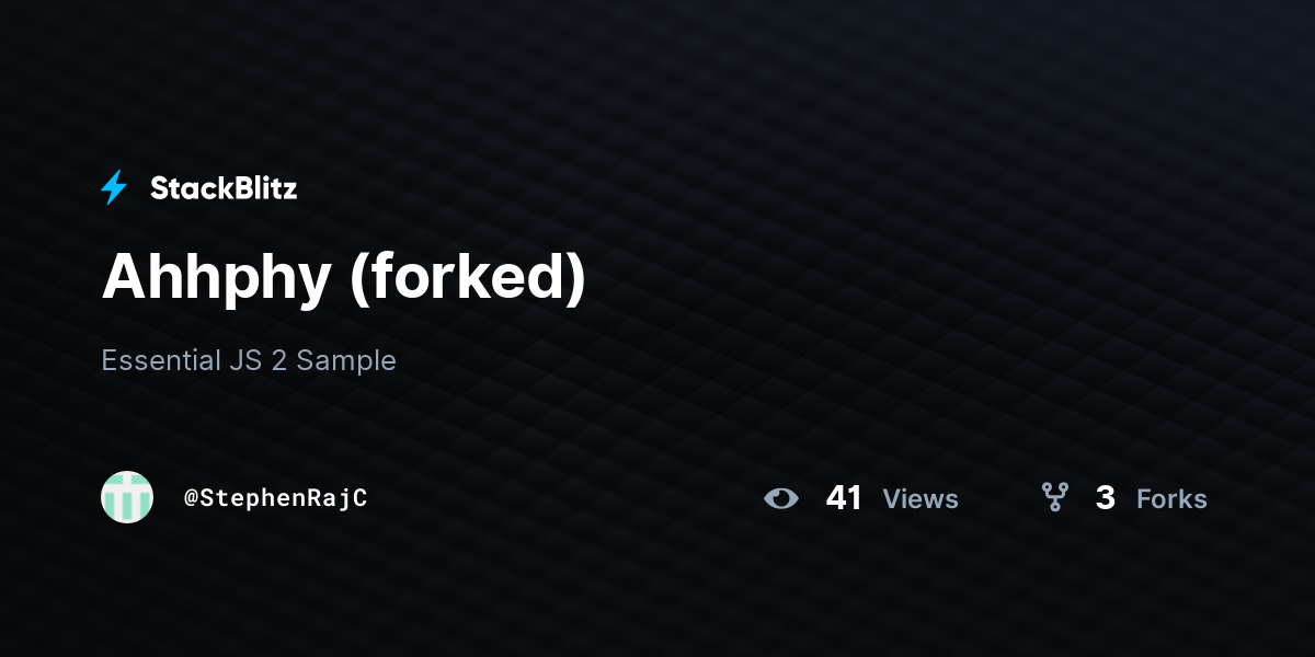Ahhphy (forked) - StackBlitz