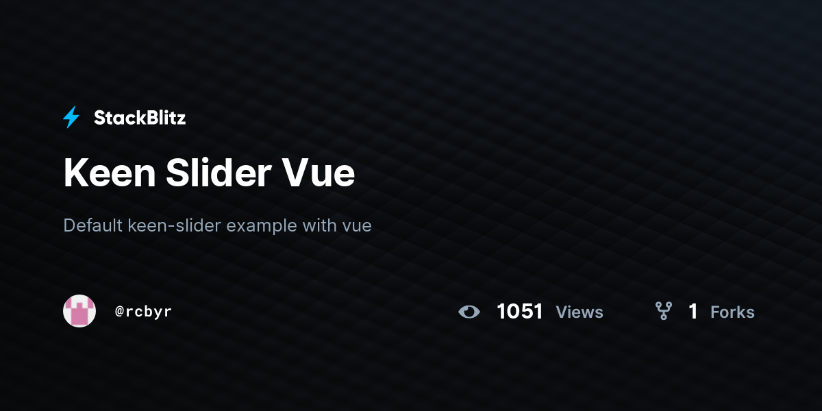 Keen Slider Vue - StackBlitz