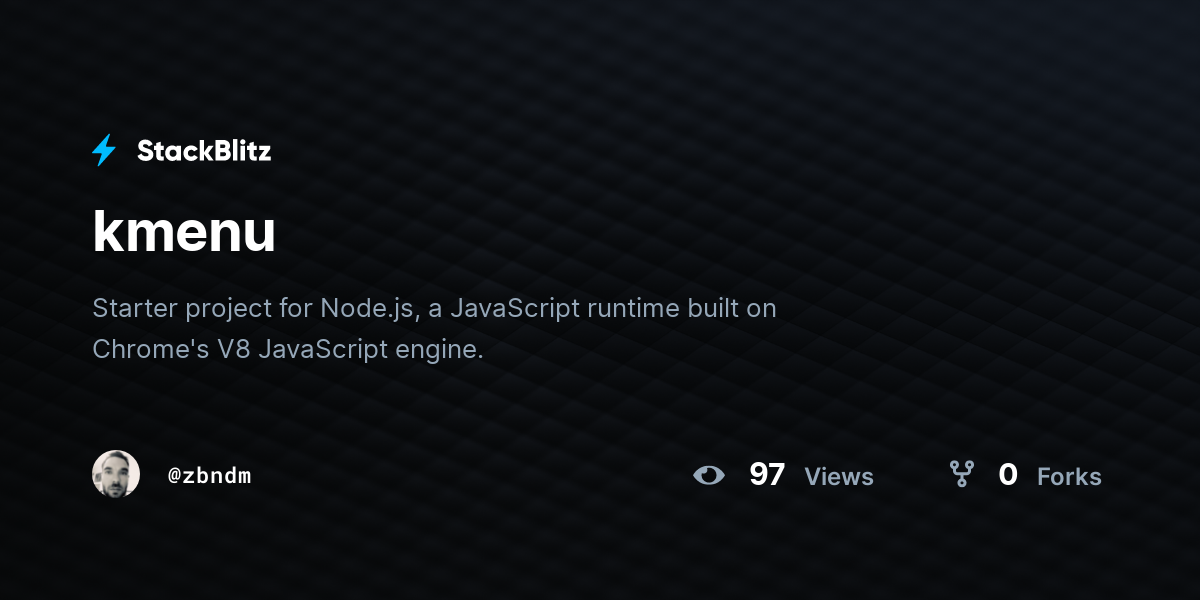 kmenu - StackBlitz