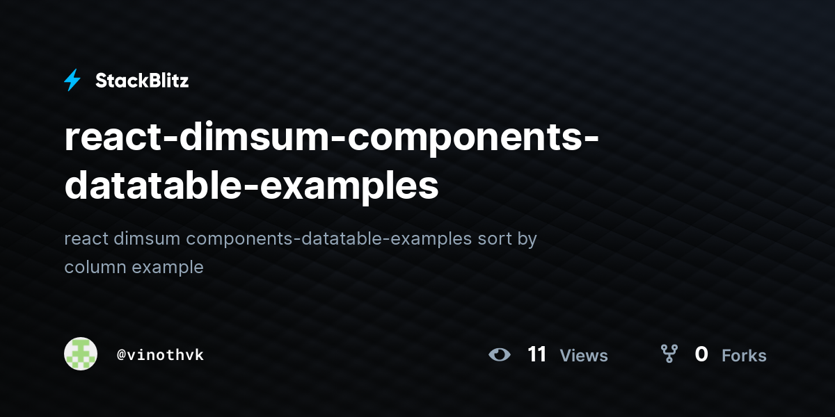 react-dimsum-components-datatable-examples - StackBlitz