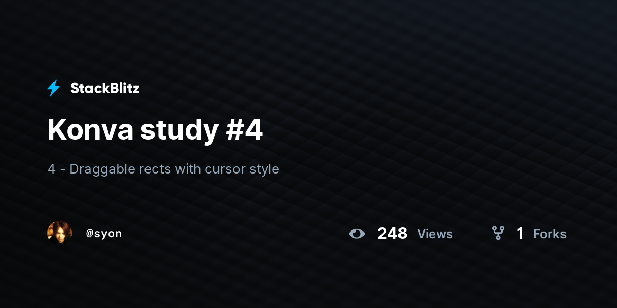 Konva study #4 - StackBlitz