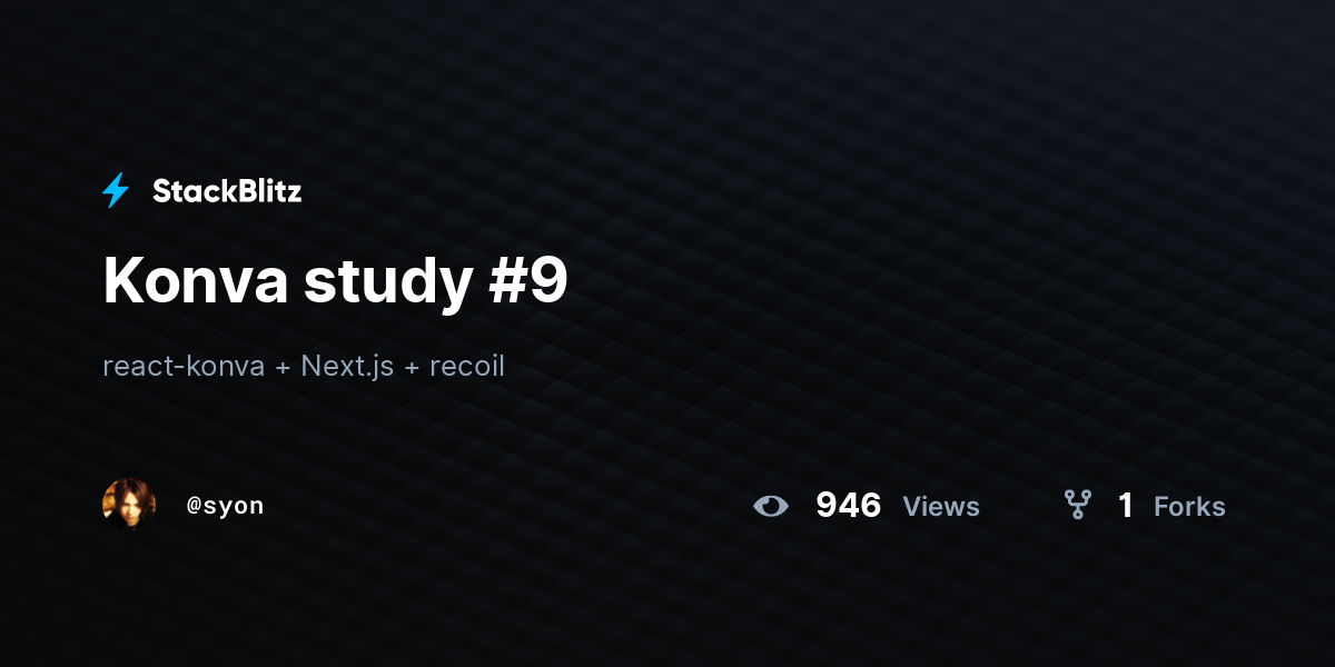 Konva study #9 - StackBlitz