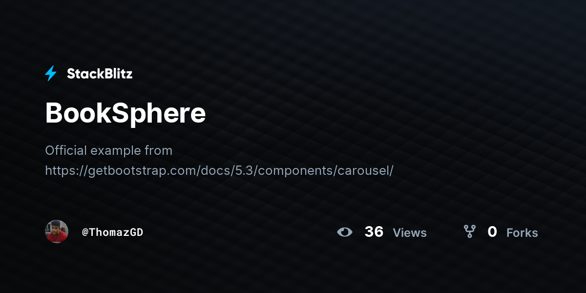 BookSphere - StackBlitz