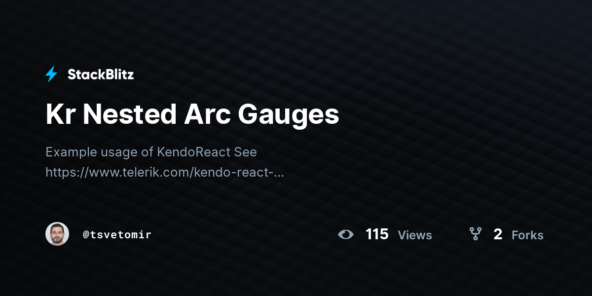 Kr Nested Arc Gauges - StackBlitz Kr Nested Arc Gauges - StackBlitz