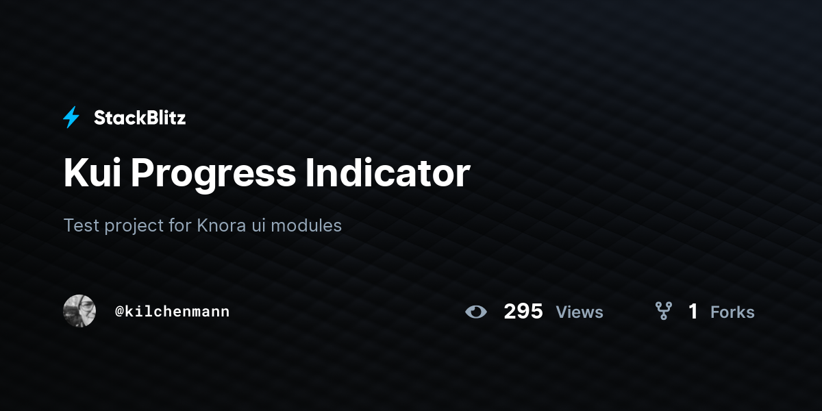 Kui Progress Indicator - StackBlitz