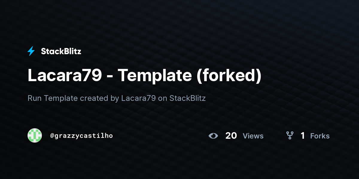 Lacara79 - Template (forked) - StackBlitz