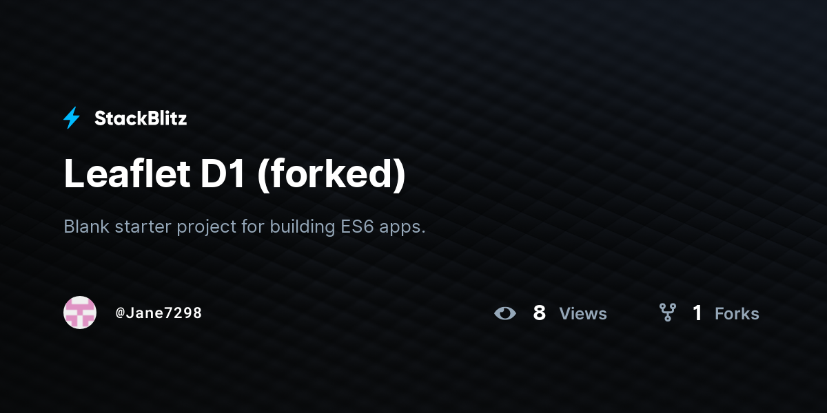 Leaflet D1 (forked) - StackBlitz