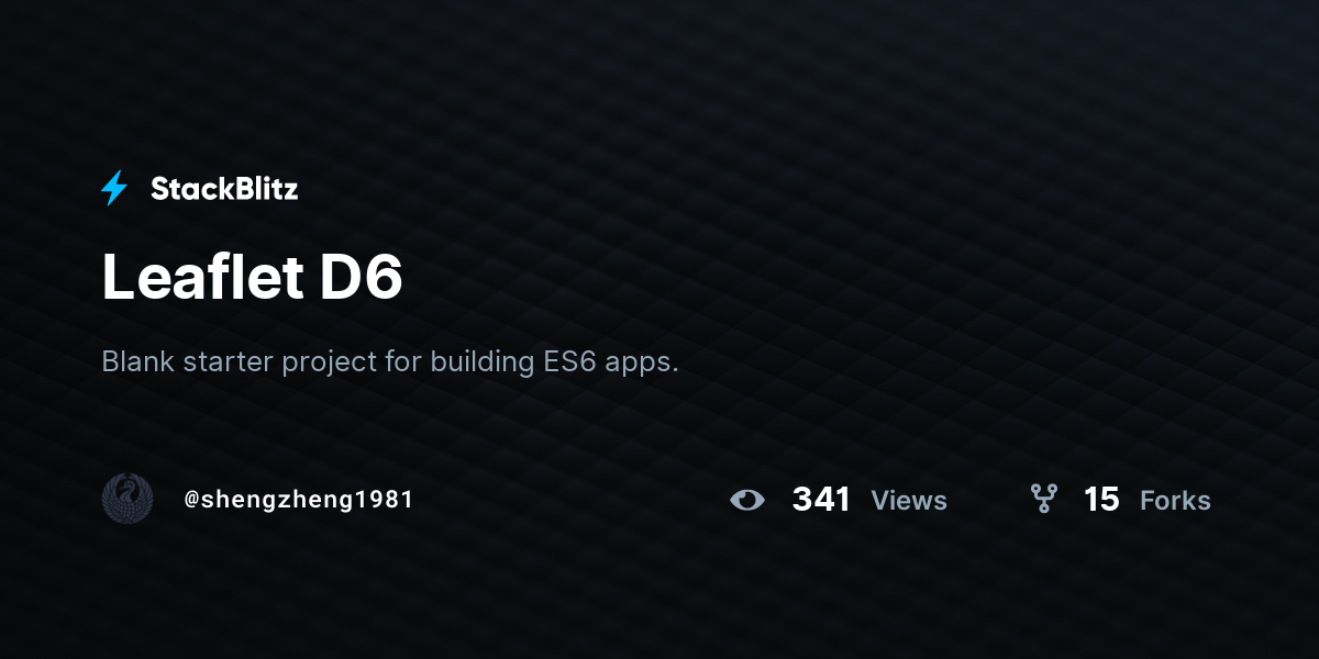 Leaflet D6 - StackBlitz