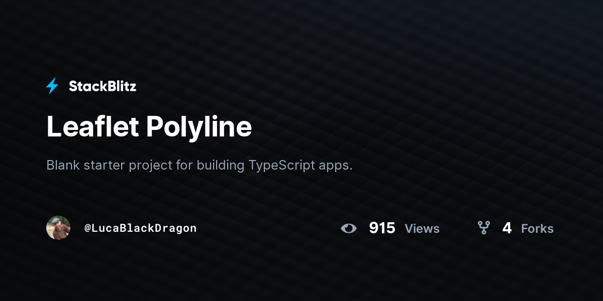 Leaflet Polyline - StackBlitz