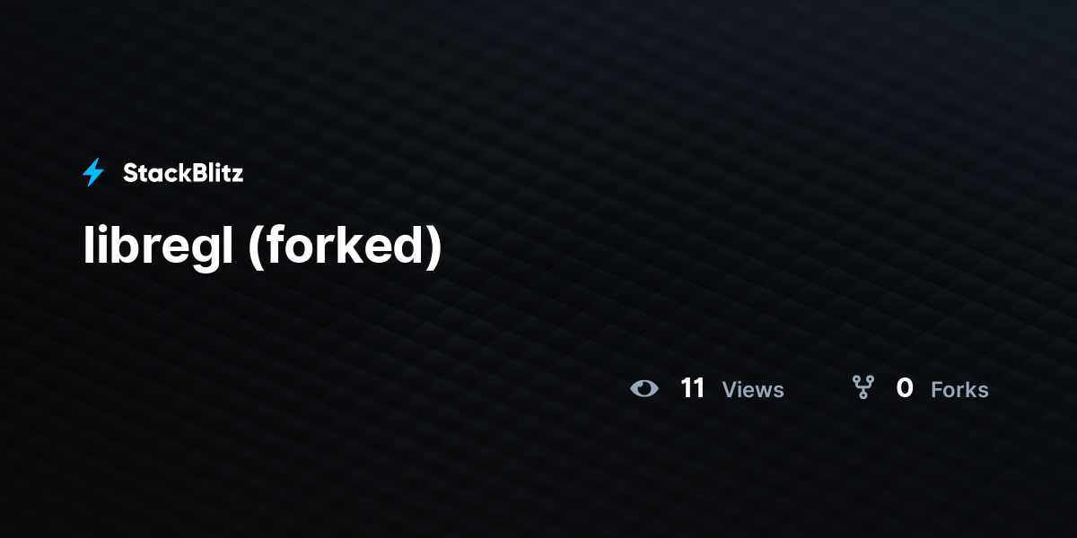 libregl (forked) - StackBlitz