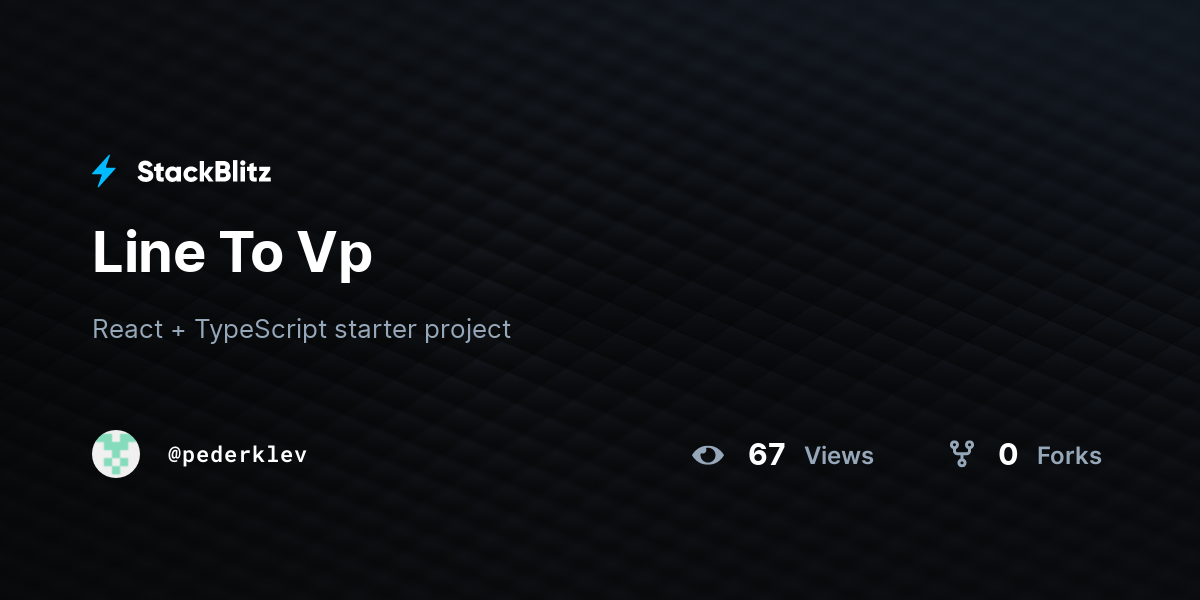 Line To Vp - StackBlitz