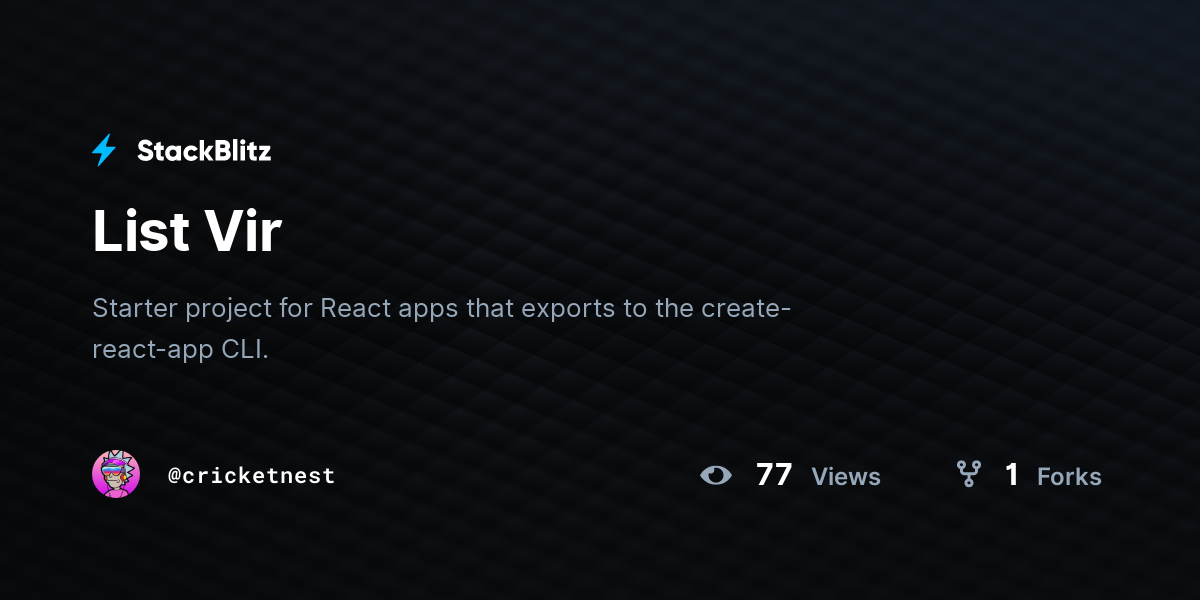 List Vir - StackBlitz