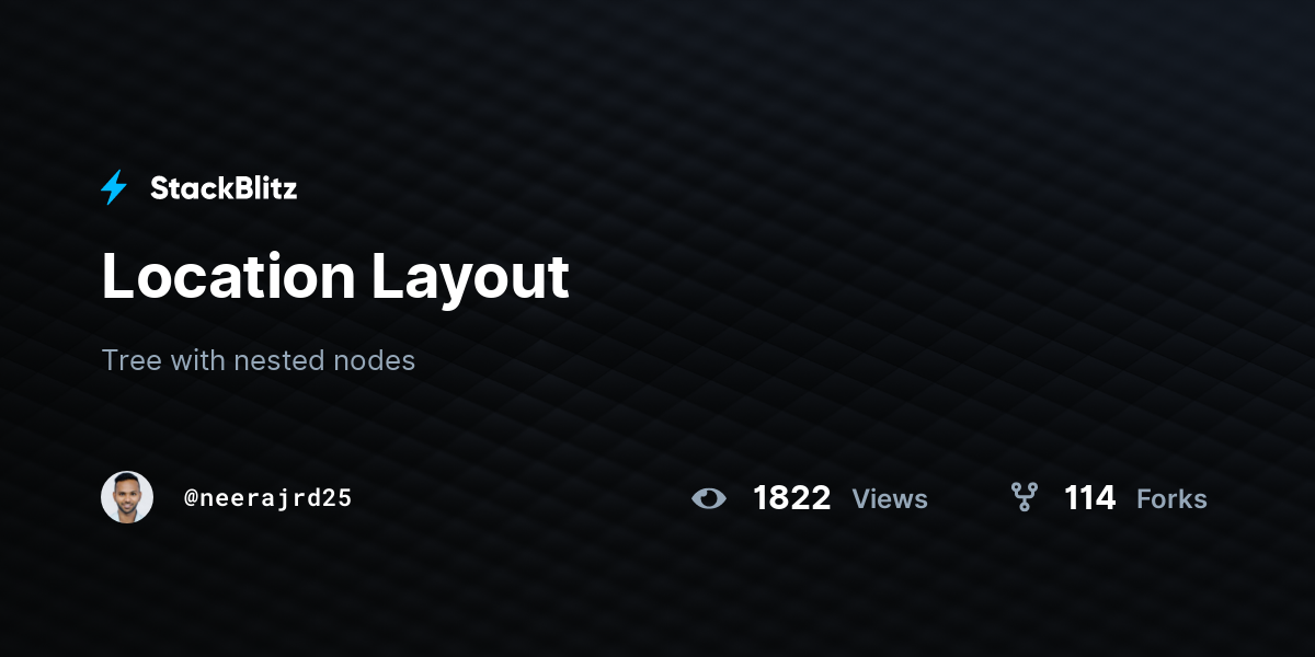 Location Layout - StackBlitz