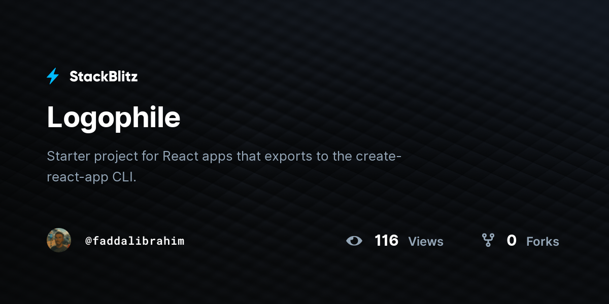 Logophile - StackBlitz