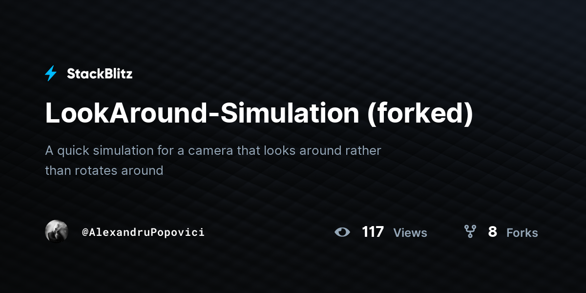 LookAround-Simulation (forked) - StackBlitz