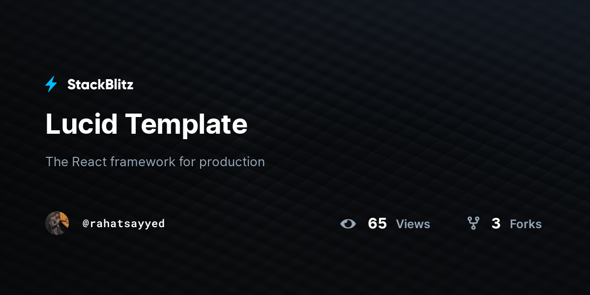 Lucid Template - StackBlitz