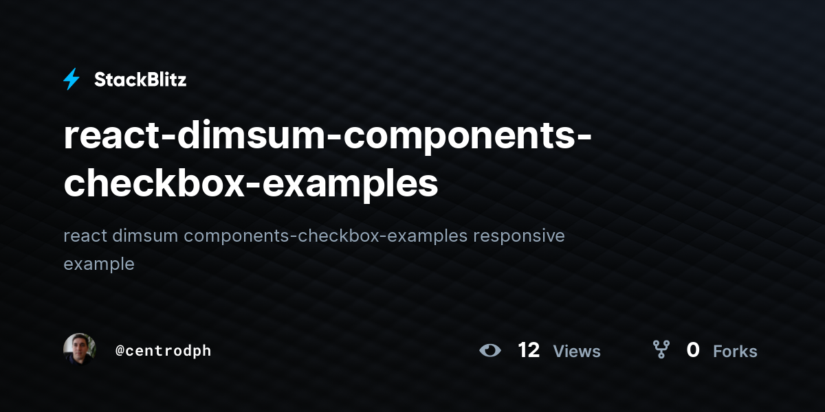 react-dimsum-components-checkbox-examples - StackBlitz