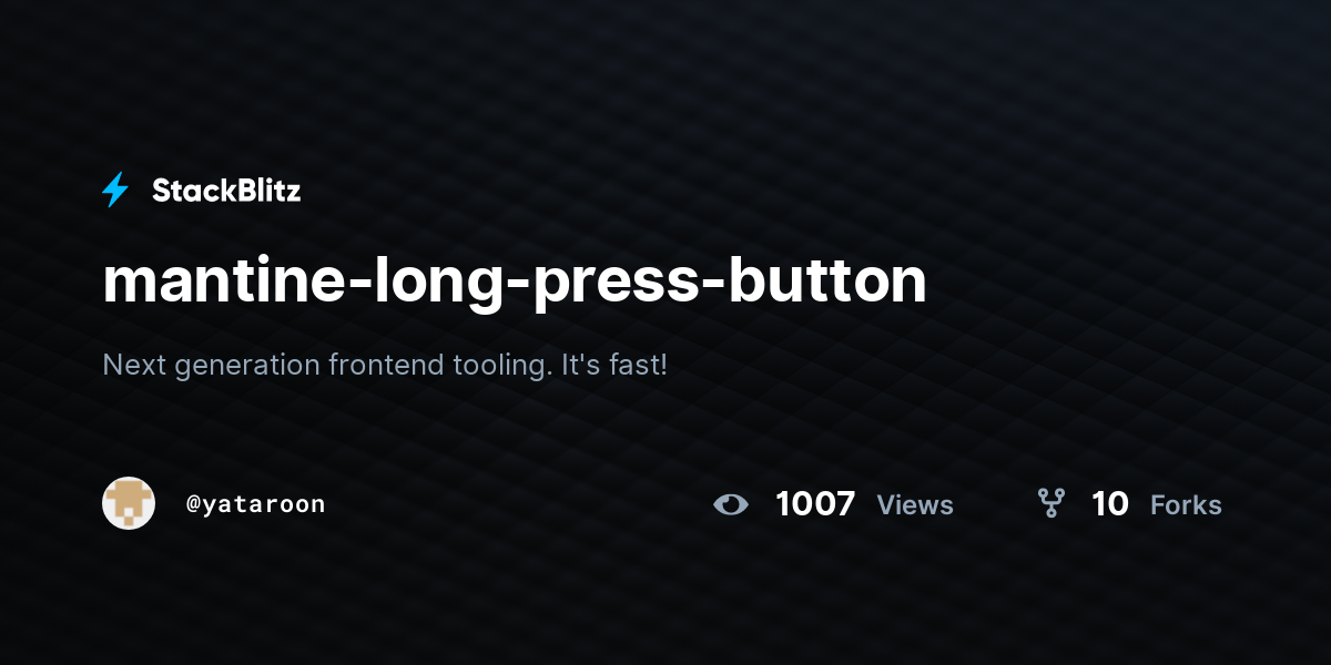 mantine-long-press-button - StackBlitz