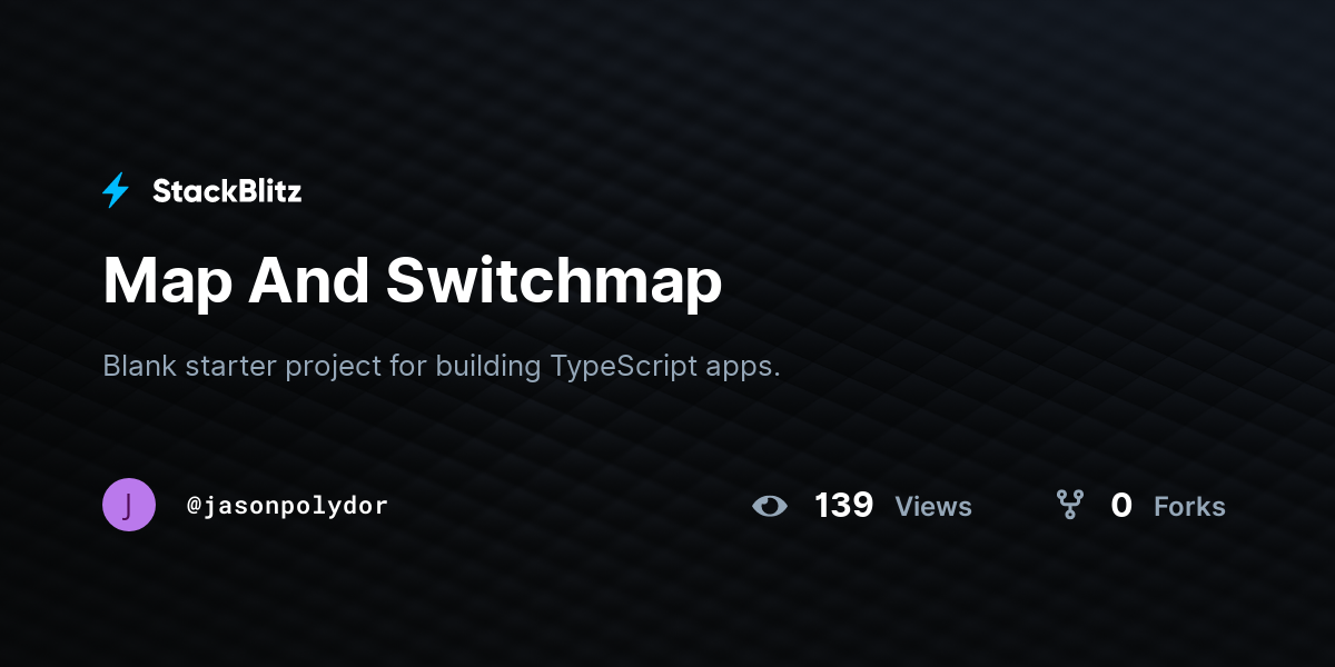 Map And Switchmap - StackBlitz