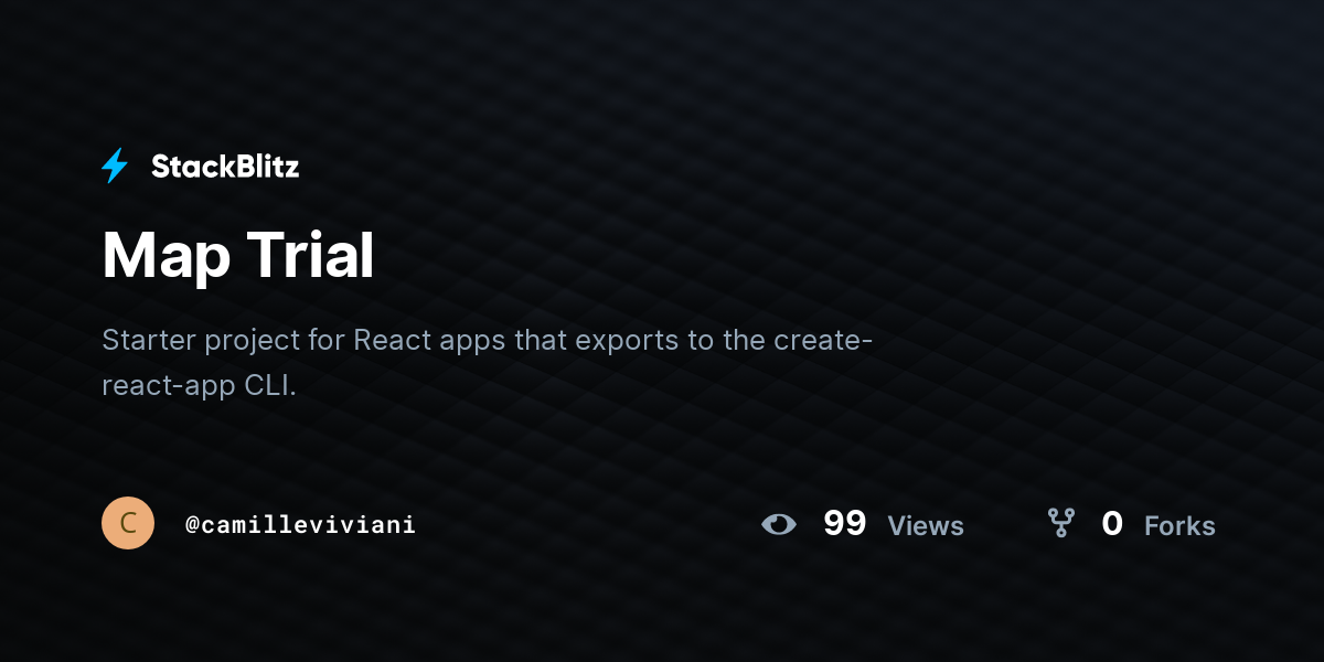 Map Trial - StackBlitz