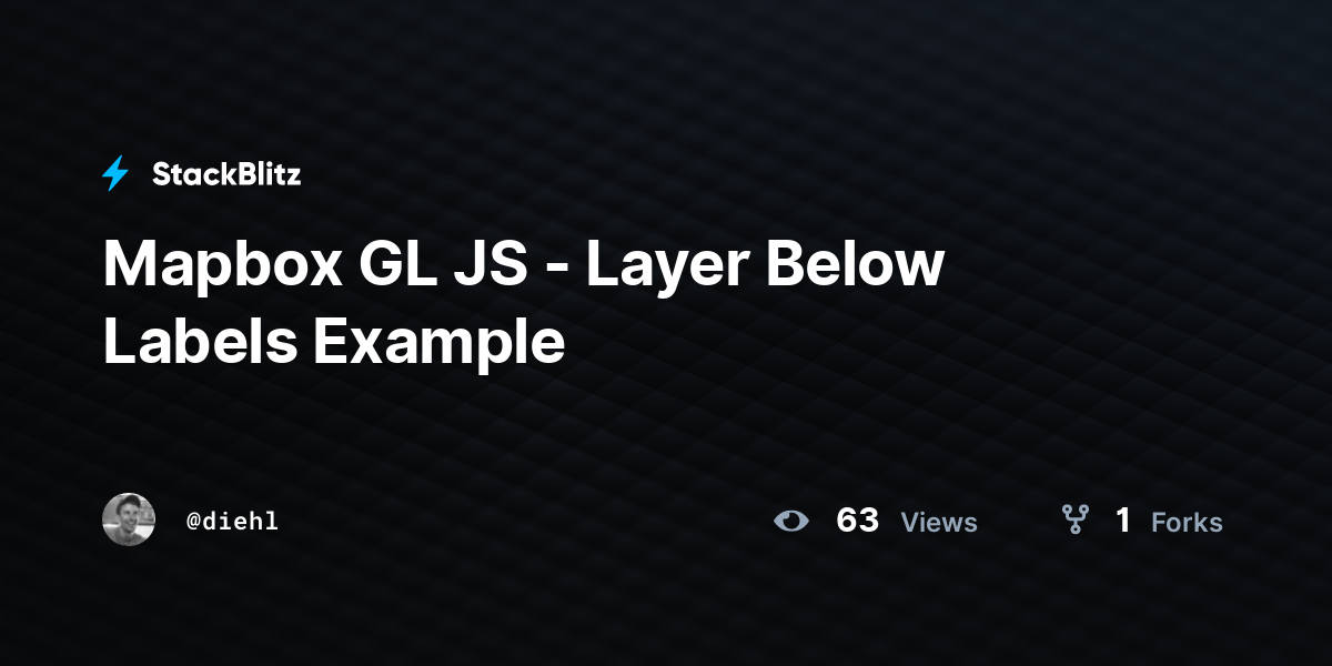 Mapbox GL JS - Layer Below Labels Example - StackBlitz