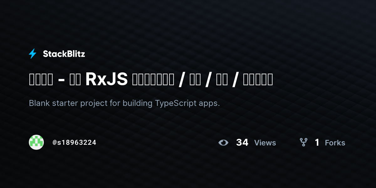 實戰練習 - 使用 RxJS 實作「自動完成 / 搜尋 / 排序 / 分頁」功能 - StackBlitz 實戰練習 - 使用 RxJS 實作「自動完成 / 搜尋 / 排序 / 分頁」功能 - StackBlitz